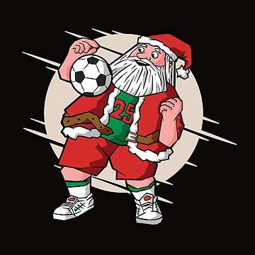"Santa Soccer" Premium T-Shirt for Sale by EclairVanilla | Redbubble