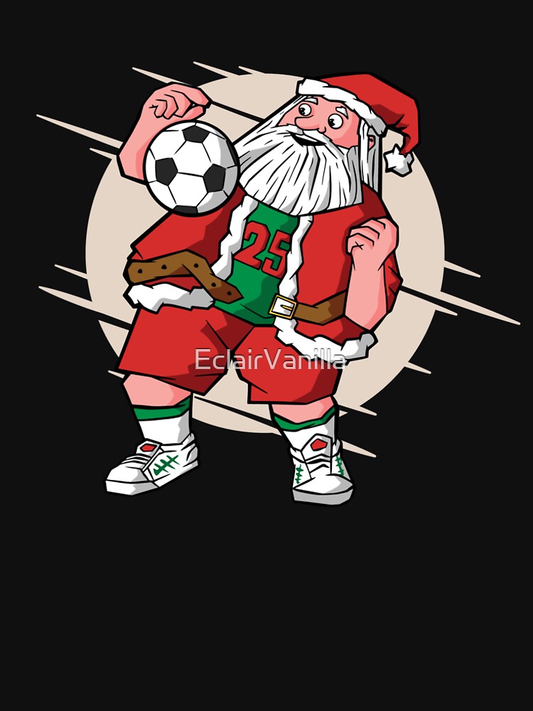 "Santa Soccer" Premium T-Shirt for Sale by EclairVanilla | Redbubble