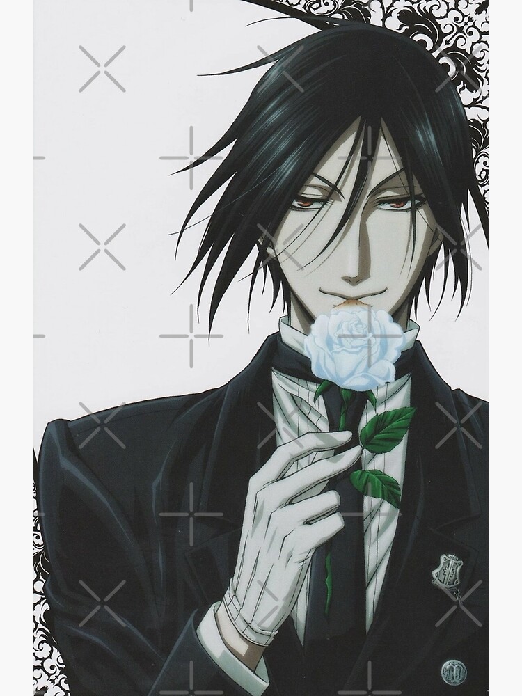 "sebastian michaelis balck butler white rose" Art Print for Sale by ...