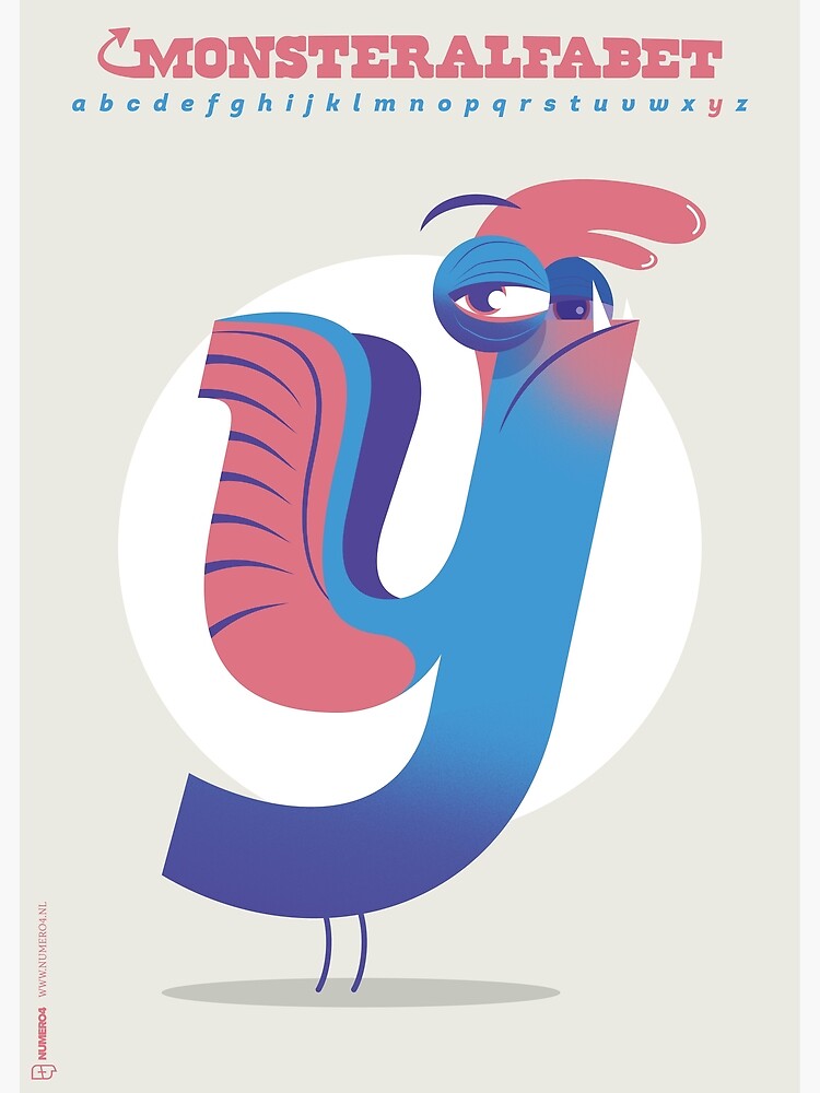 "Y-Monster Alfabet Poster" Poster by GilmarP | Redbubble