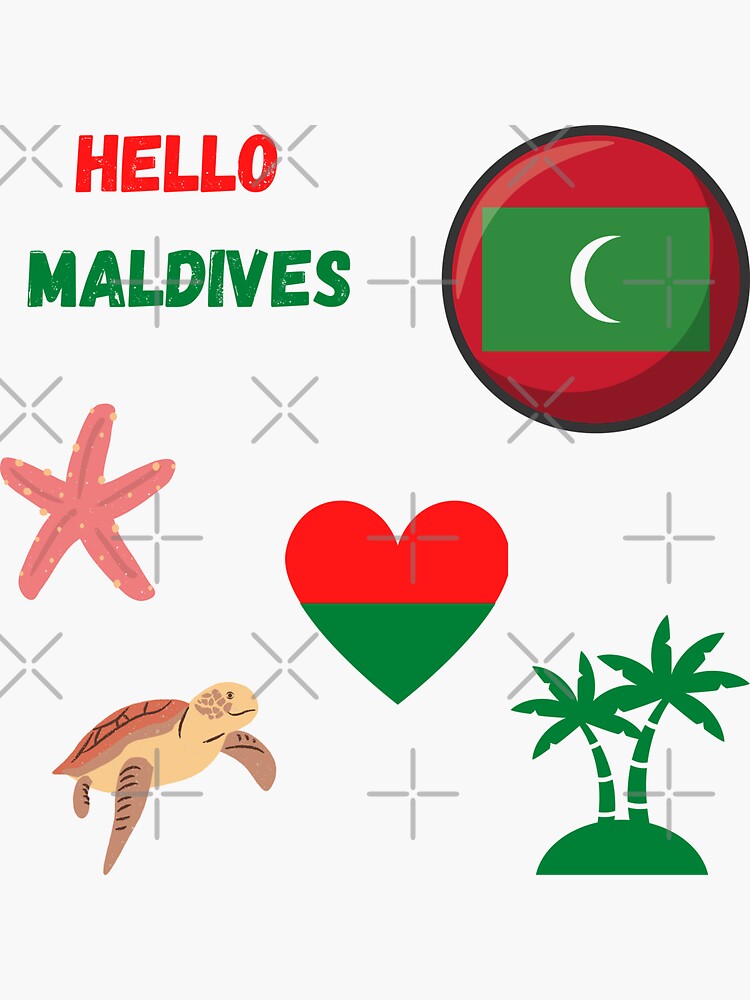 "Maldives Packs" Sticker for Sale by Thestickersify | Redbubble