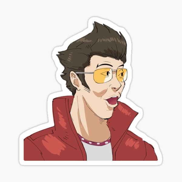 "No More Heroes Travis Touchdown" Sticker for Sale by enny00z | Redbubble