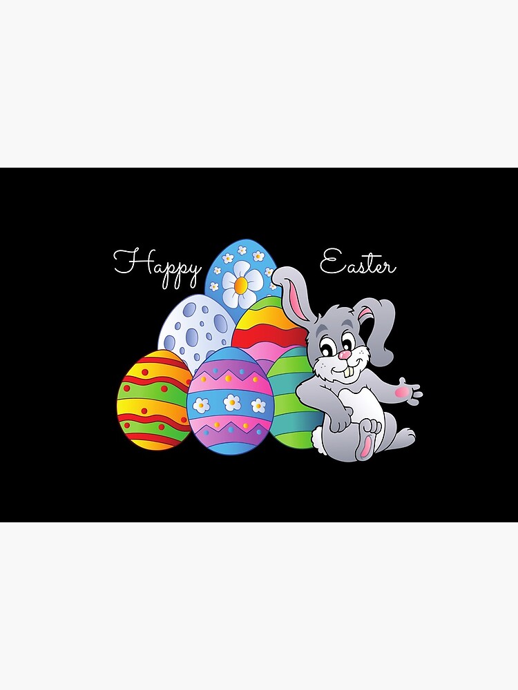 "Happy Sweet Easter Candy Love and kisses, and funny bunny" Mask for ...