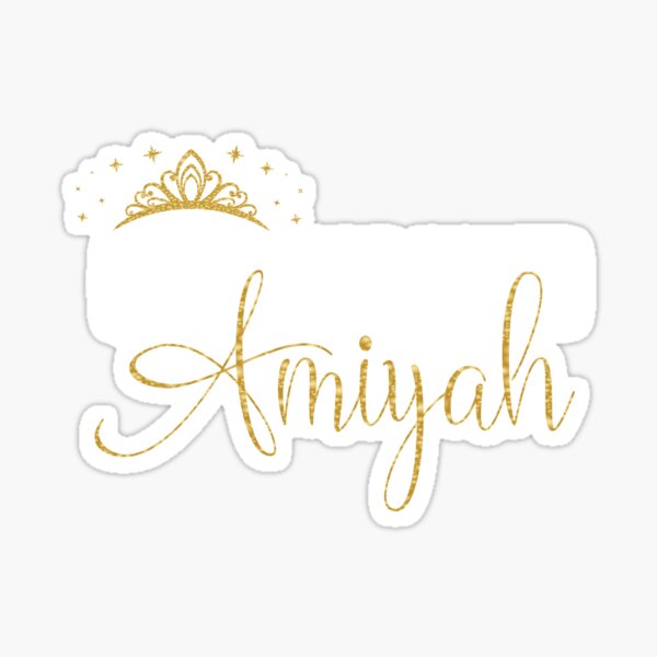 "Queens Are Named Amiyah Personalized First Name Girl design" Sticker ...