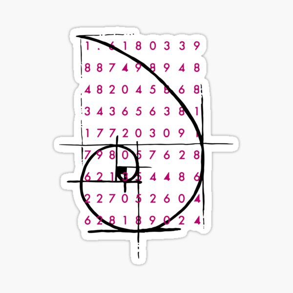 "golden ratio" Sticker for Sale by Dali94 | Redbubble