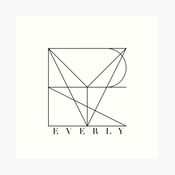"Everly Name Logo " Art Print for Sale by LittleLuxShop | Redbubble