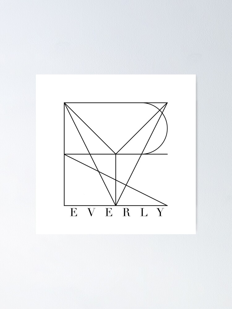 "Everly Name Logo " Poster for Sale by LittleLuxShop | Redbubble