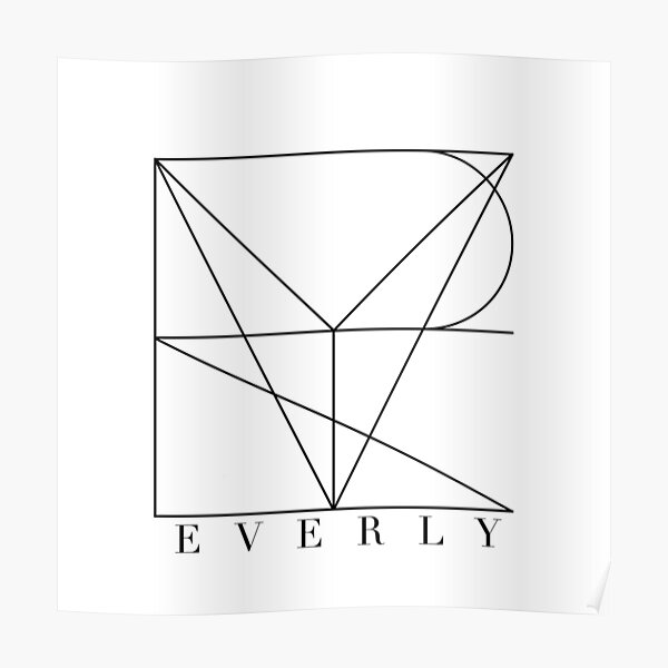 "Everly Name Logo " Poster for Sale by LittleLuxShop | Redbubble