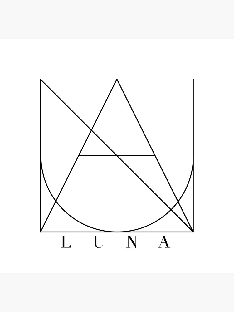"Luna Name Logo " Poster for Sale by LittleLuxShop | Redbubble