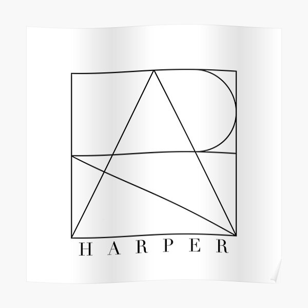 "Harper Name Logo " Poster for Sale by LittleLuxShop | Redbubble