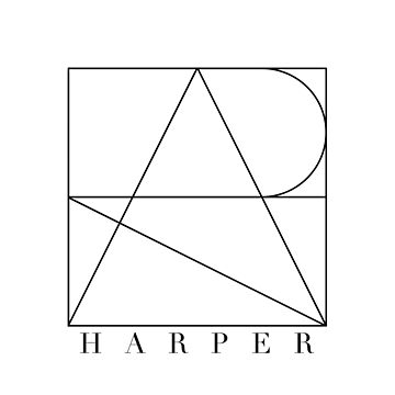 "Harper Name Logo " Sticker for Sale by LittleLuxShop | Redbubble