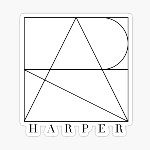 "Harper Name Logo " Sticker for Sale by LittleLuxShop | Redbubble
