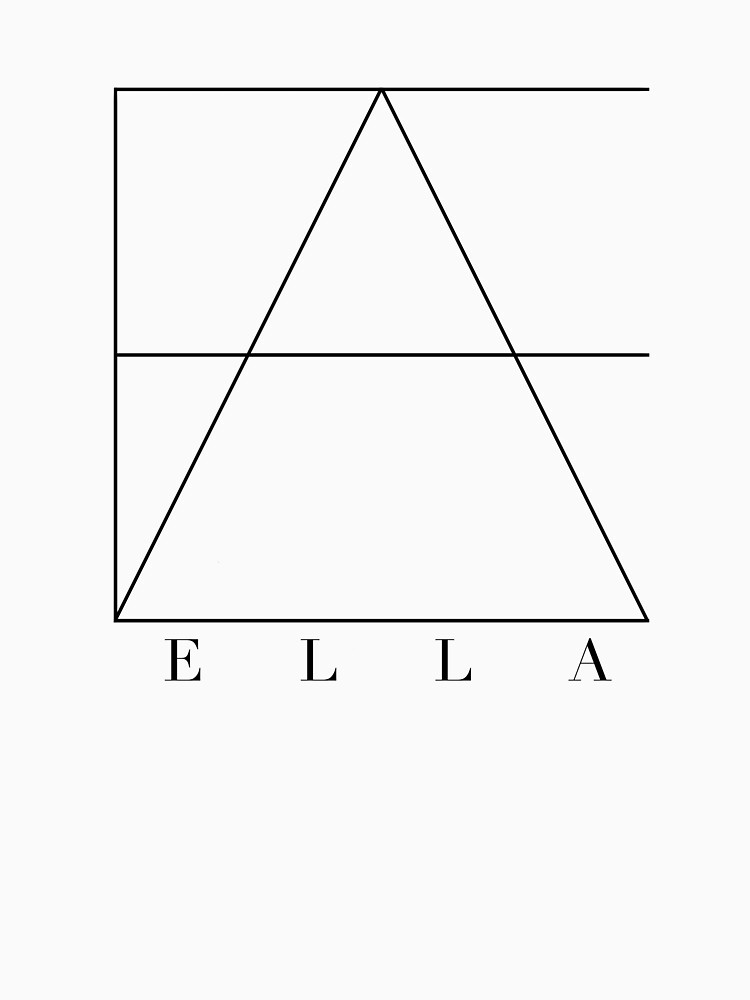 "Ella Name Logo " T-shirt for Sale by LittleLuxShop | Redbubble | name ...