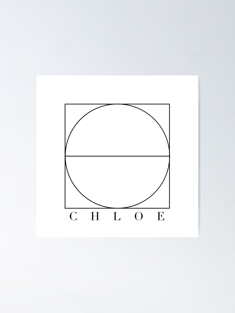 "Chloe Name Logo " Poster by LittleLuxShop | Redbubble