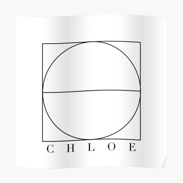 "Chloe Name Logo " Poster by LittleLuxShop | Redbubble