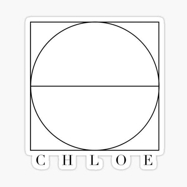 "Chloe Name Logo " Sticker for Sale by LittleLuxShop | Redbubble
