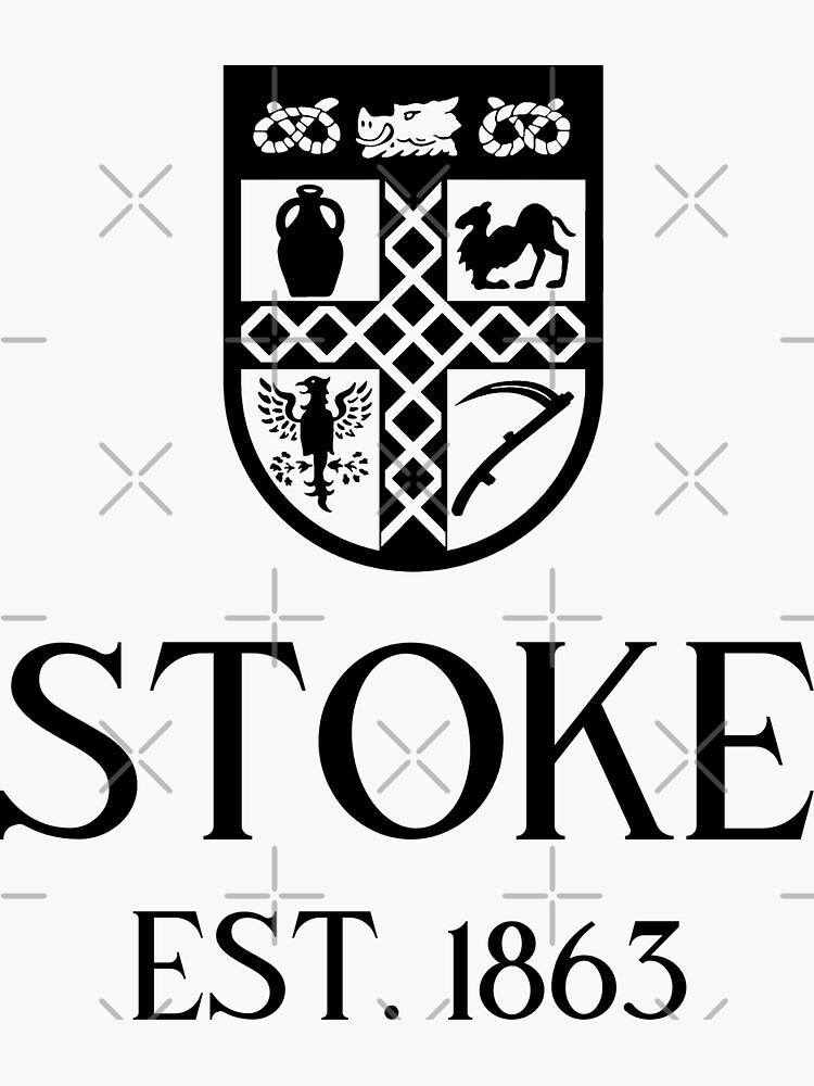 "Stoke Black" Sticker by VRedBaller | Redbubble
