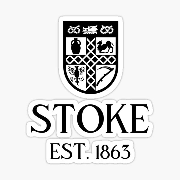 "Stoke Black" Sticker by VRedBaller | Redbubble