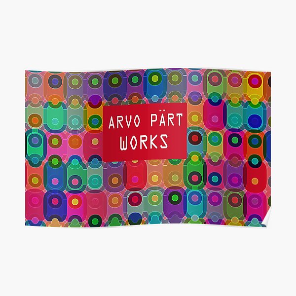 "ARVO PART - WORKS" Poster for Sale by adamkissel | Redbubble