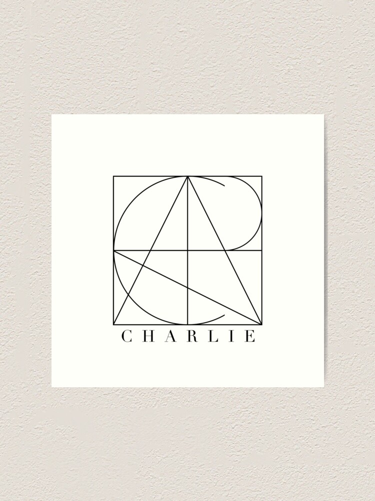 "Charlie Name Logo " Art Print by LittleLuxShop | Redbubble