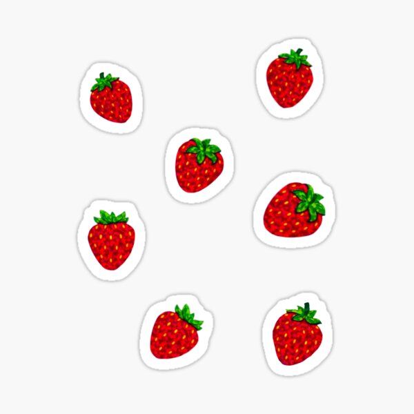 "Strawberries " Sticker for Sale by Kaitlynperdomo | Redbubble