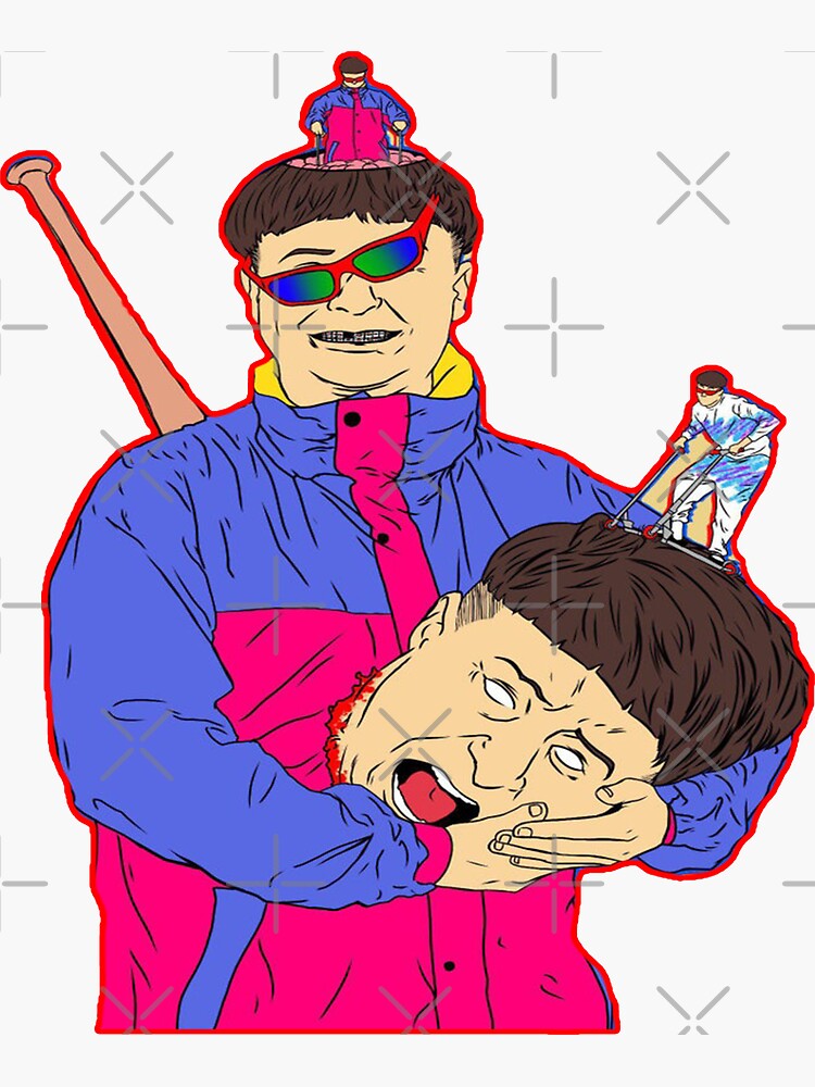 Pegatina «Oliver Tree Fan Art» de Fun-Family-Art | Redbubble