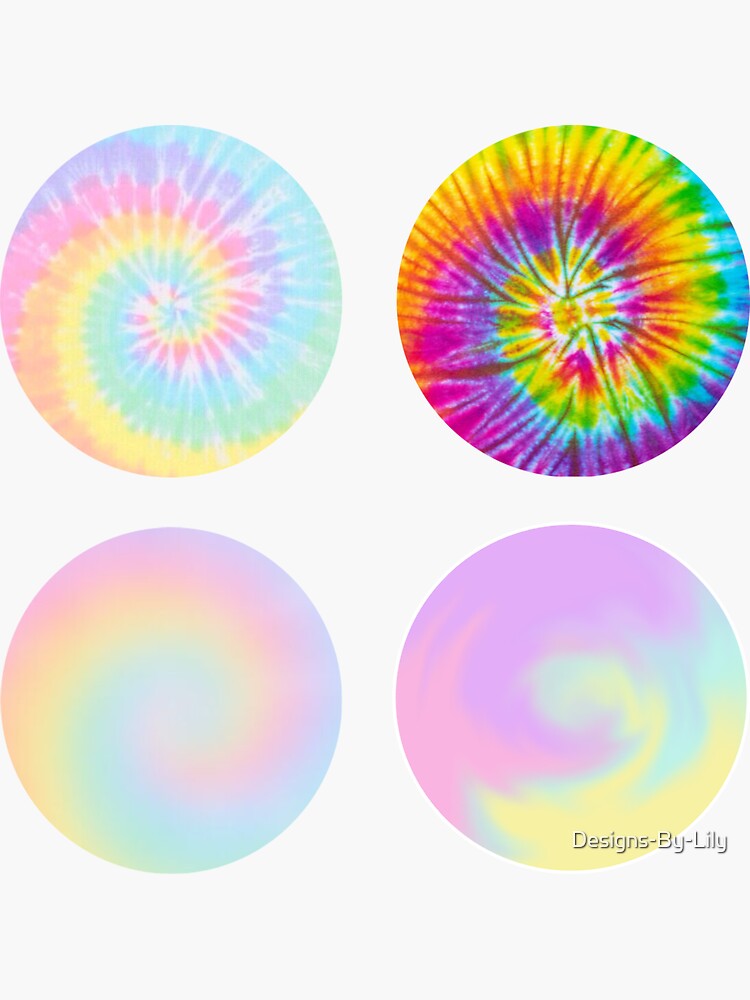 "Tie dye sticker pack" Sticker for Sale by Designs-By-Lily | Redbubble