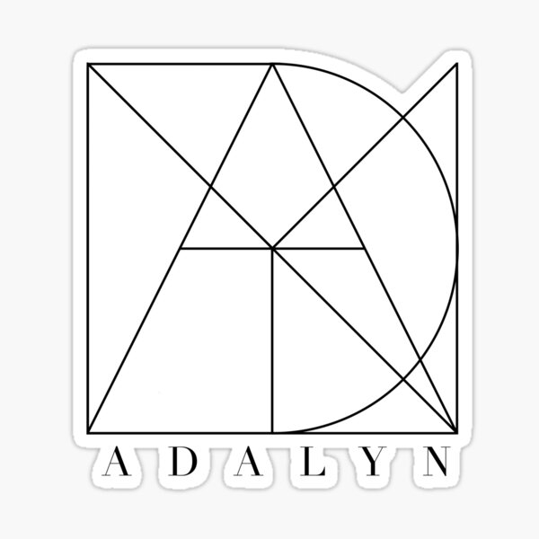 "Adalyn Name Logo " Sticker for Sale by LittleLuxShop | Redbubble