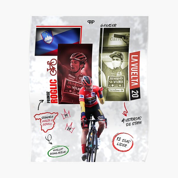 Poster « PRIMOZ ROGLIC LAVUELTA 20 HOMMAGE », par koldun | Redbubble