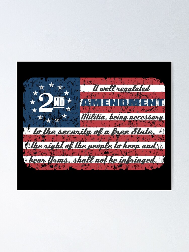 "2nd Amendment" Poster for Sale by Spoof-Tastic | Redbubble