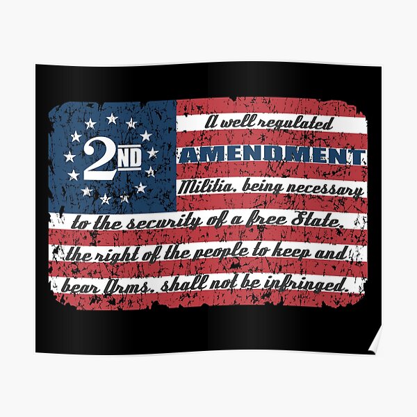 "2nd Amendment" Poster for Sale by Spoof-Tastic | Redbubble