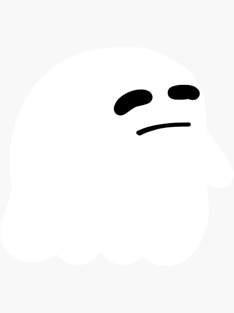 "Sad ghost" Sticker for Sale by yurwinn | Redbubble