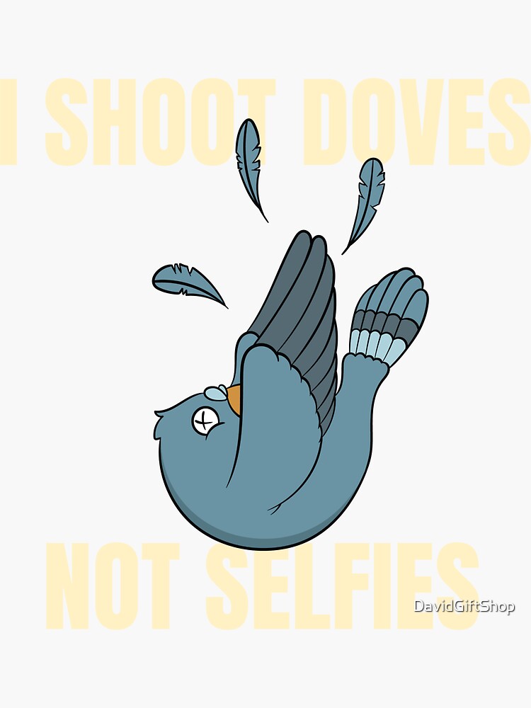 "Funny Dove Hunting Gift for Duck and Bird Hunter" Sticker by ...