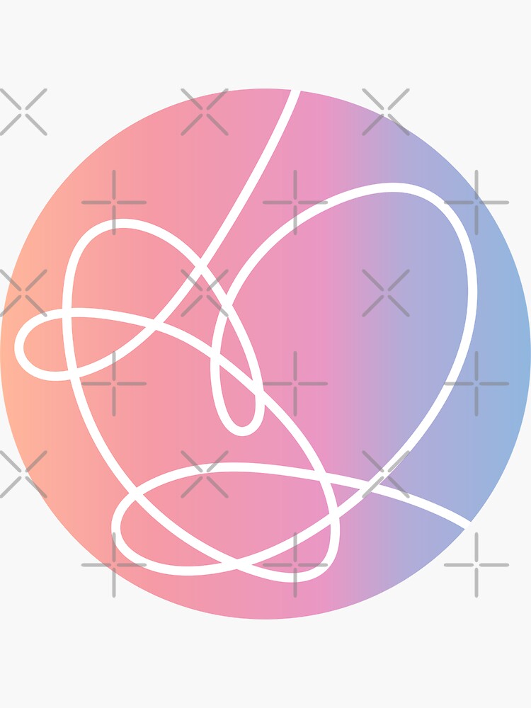 "BTS Love Yourself Heart" Sticker by krgco24 | Redbubble