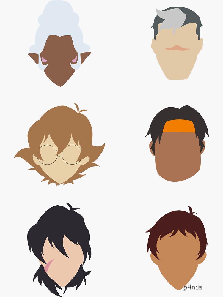 "Voltron Sticker Pack" Sticker by p4nda | Redbubble
