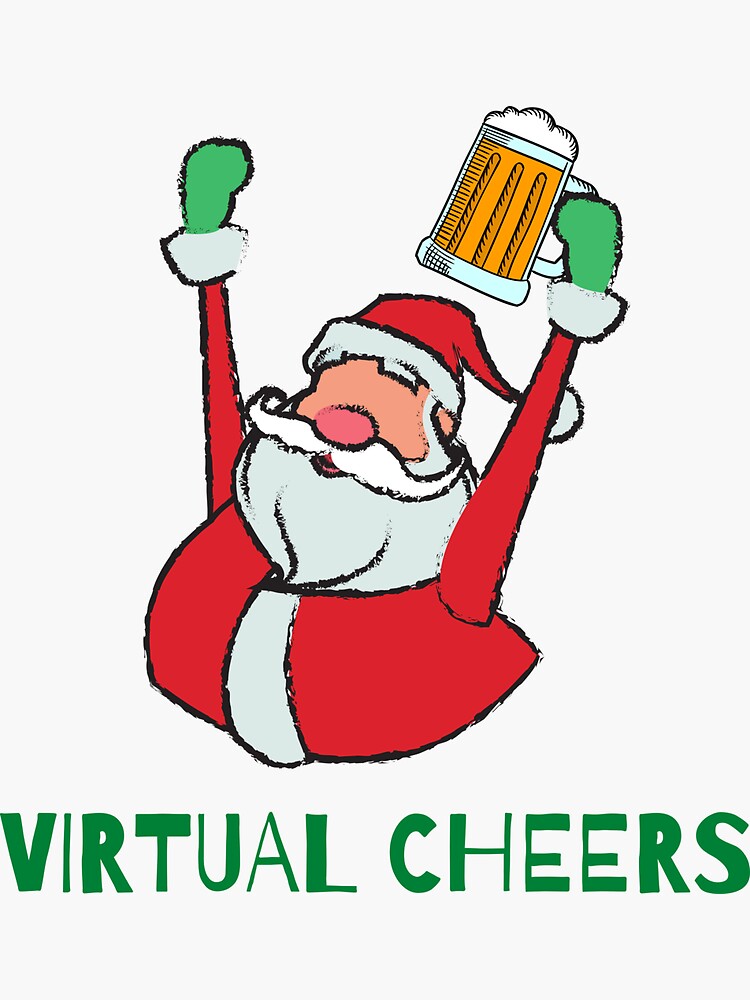 "Virtual Cheers - Virtual Christmas Santa Claus with Beer sending ...