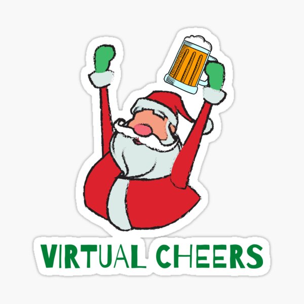 "Virtual Cheers - Virtual Christmas Santa Claus with Beer sending ...