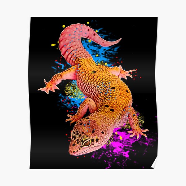 "Leopard Gecko Watercolor Reptile Keeper" Poster for Sale by JRRTs ...
