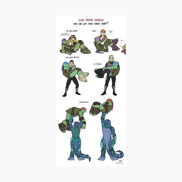 Impression photo « Tableau de levage - TMNT (+ genderbend) », par ...