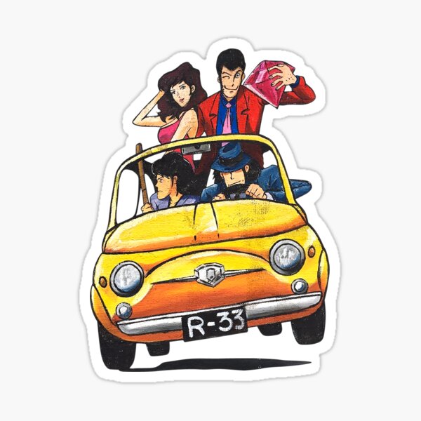 "Lupin III - 500" Sticker for Sale by simonecaste29 | Redbubble