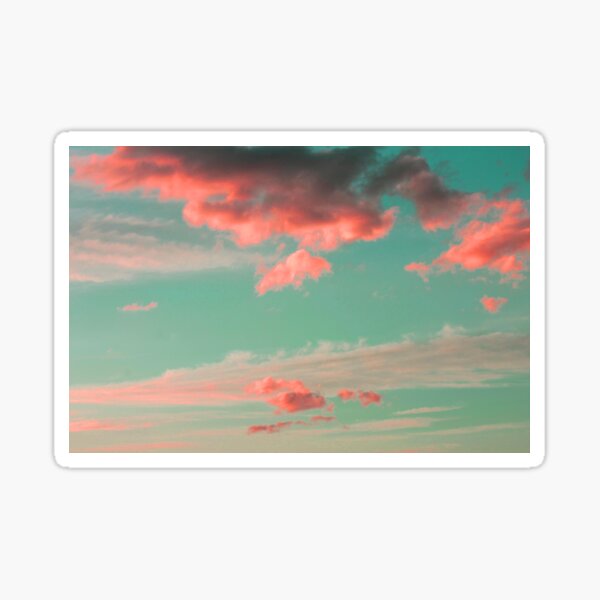 "Pink clouds" Sticker for Sale by MarionsArt | Redbubble