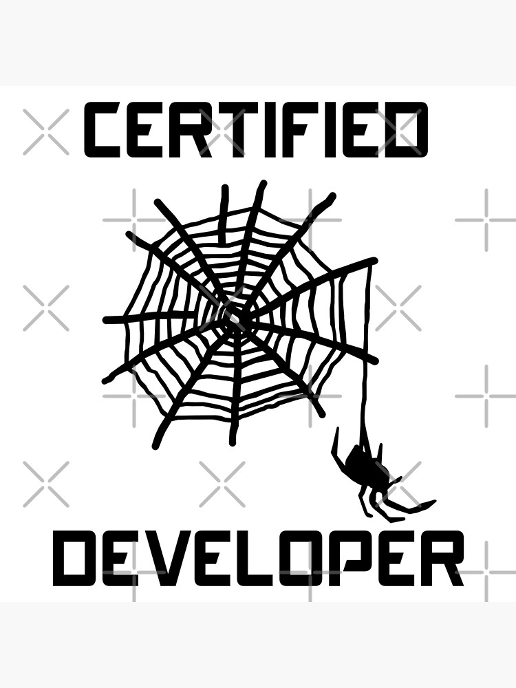 "Certified Web Developer" Poster by Trace1234 | Redbubble
