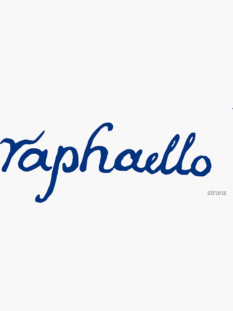 "Raffaello (Raphael) - Signature" Sticker for Sale by strunz | Redbubble