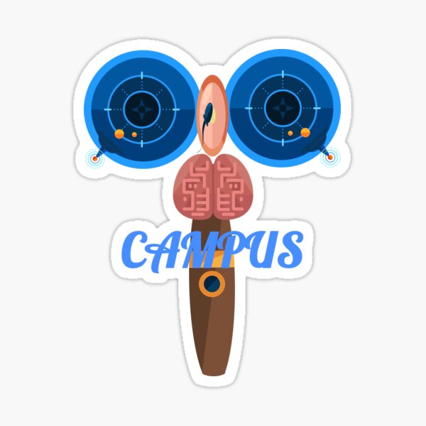 "Campus" Sticker by Ammyejk | Redbubble