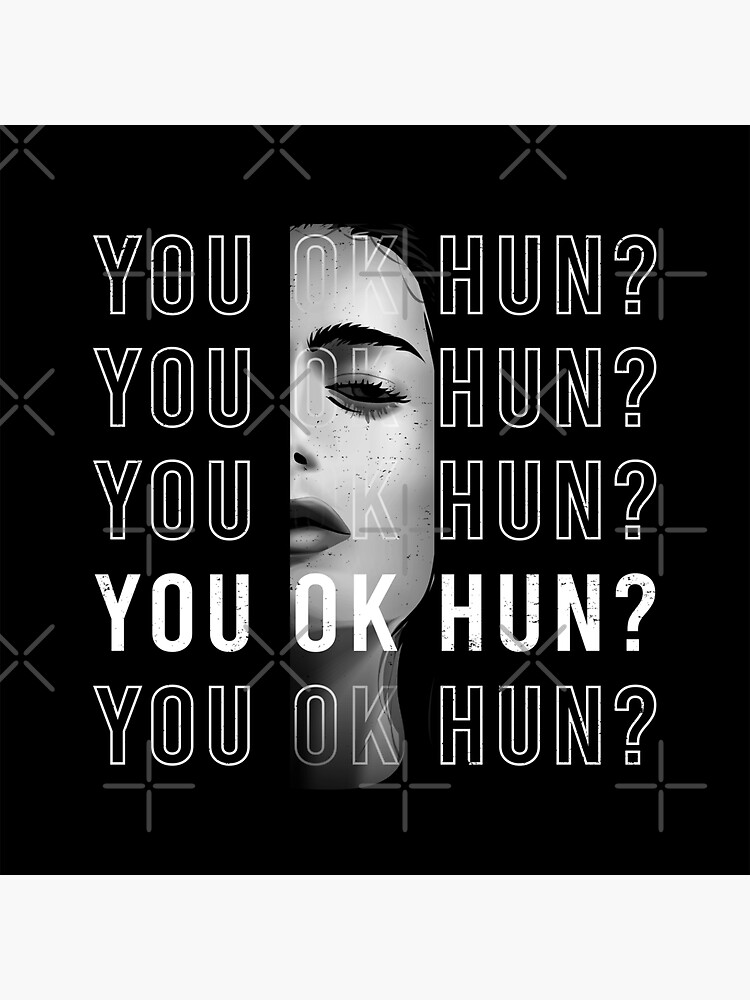 "U OK HUN?" Sticker for Sale by Doa-ibu | Redbubble