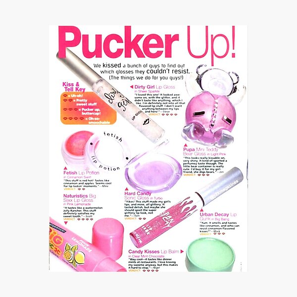 "y2k/90s makeup magazine aesthetic" Photographic Print for Sale by ...