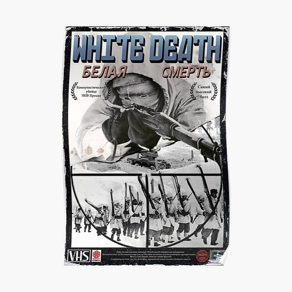 "White Death VHS Cover / Worn" Poster by 1337h4cker | Redbubble
