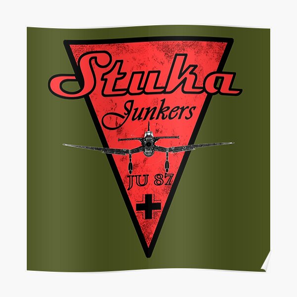 Póster «Emblema de avión bombardero Junkers Stuka Dive» de phutball ...
