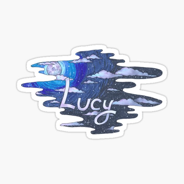 "Lucy Name Art" Sticker for Sale by AvalonUnmuzzled | Redbubble