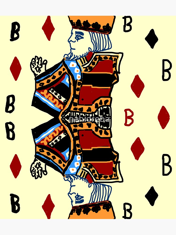 "King card design" Sticker for Sale by nahidreba | Redbubble